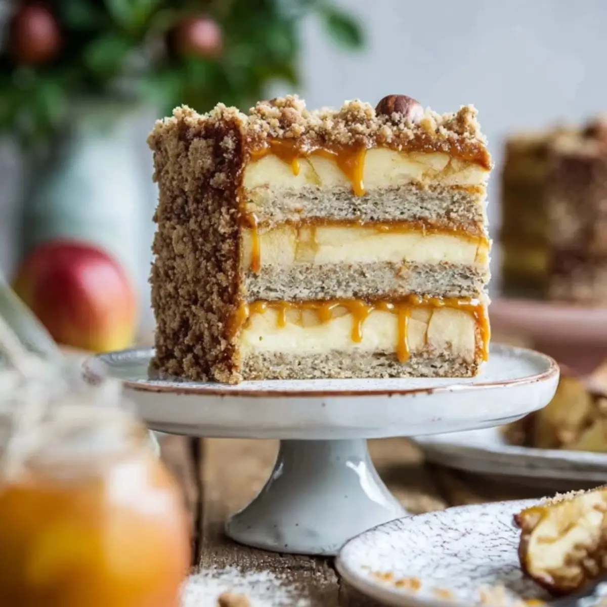 Apfeltorte mit Zimtstreuseln und Salzkaramell – das himmlische ...