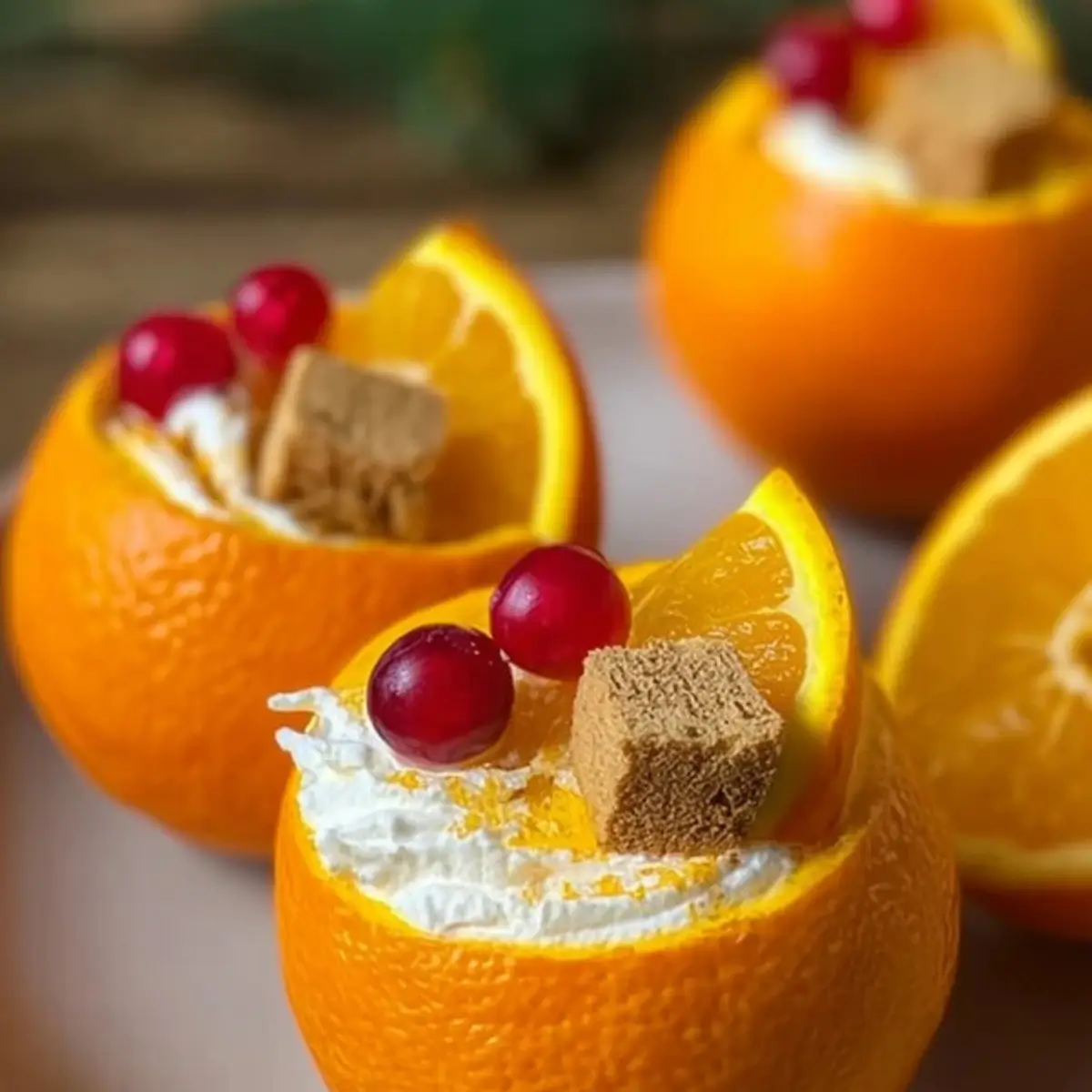 Gefüllte Orangen: Fruchtiges Dessert mit Sahne-Quark-Creme - Muma’s Kitchen