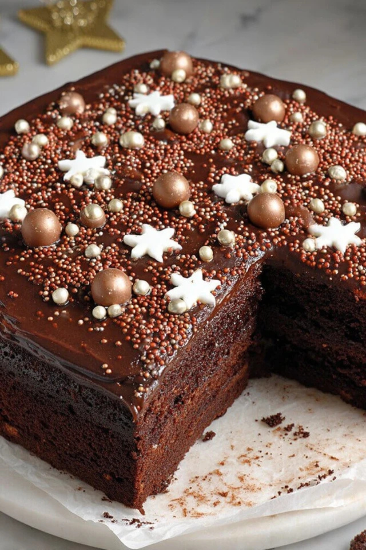 Schoko Kuchen Weihnachtlich