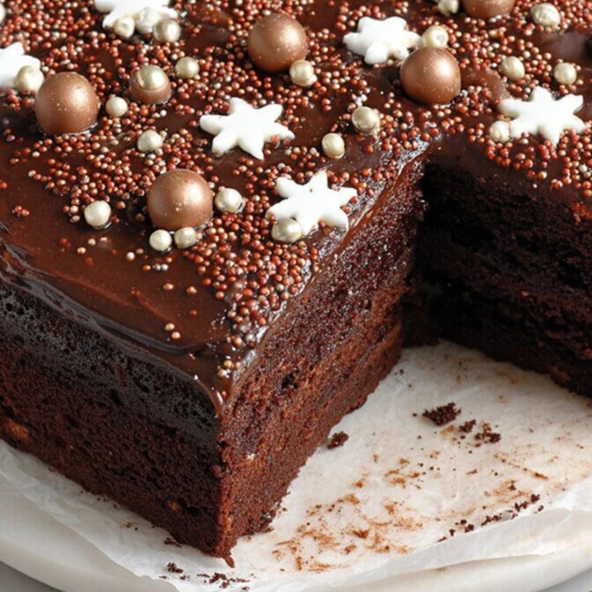 Schoko Kuchen Weihnachtlich