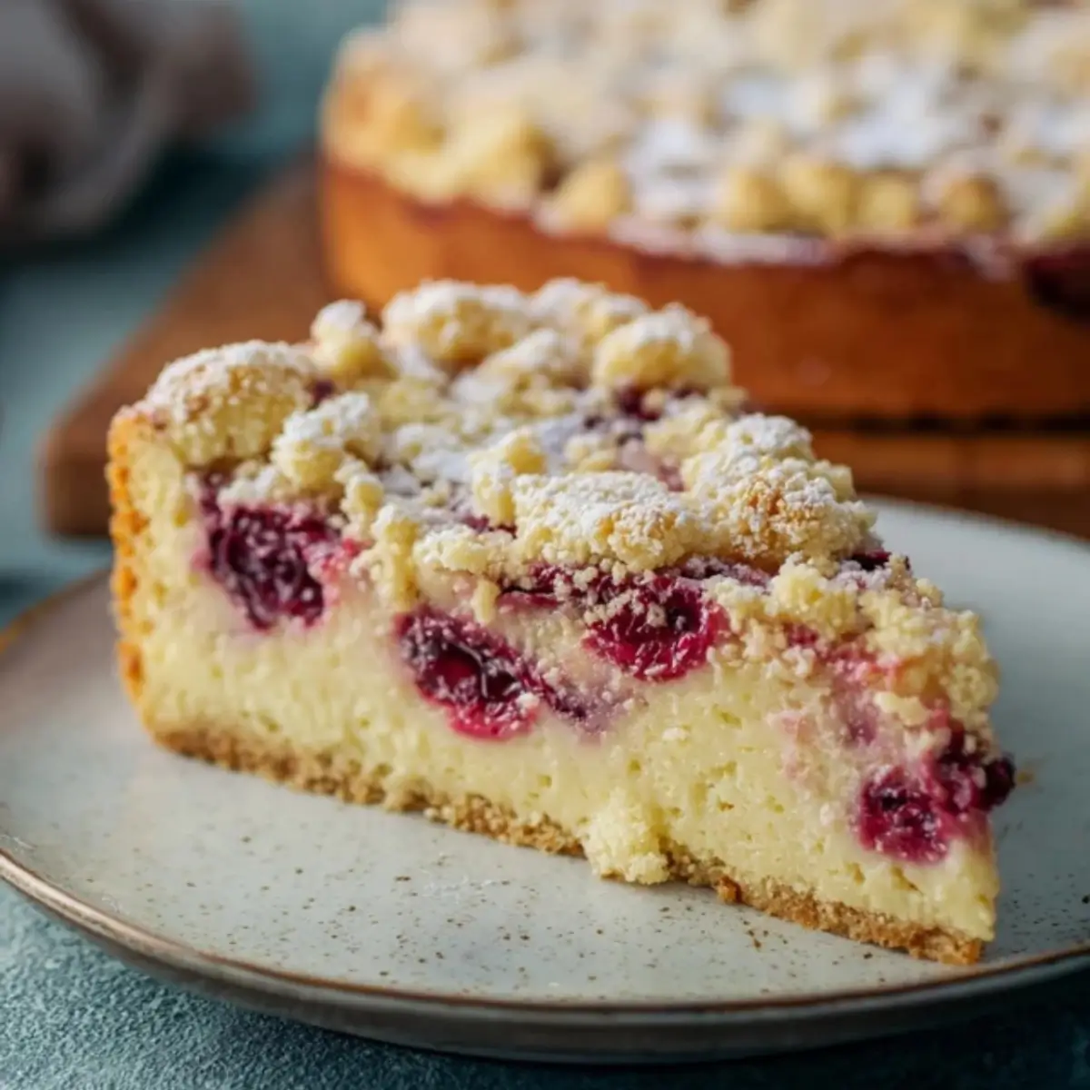 Quark Kirsch Kuchen – Genialer Trick für knusprige Streusel - Muma’s ...