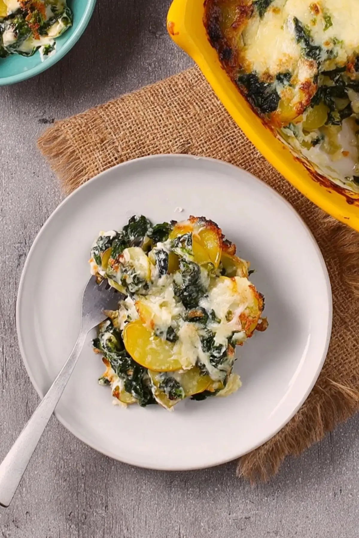 Gratin Mit Spinat