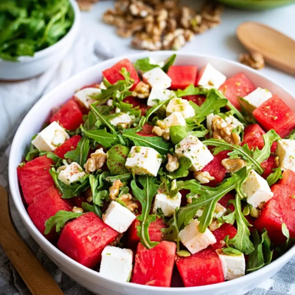 Wassermelonen Feta Rucola Salat